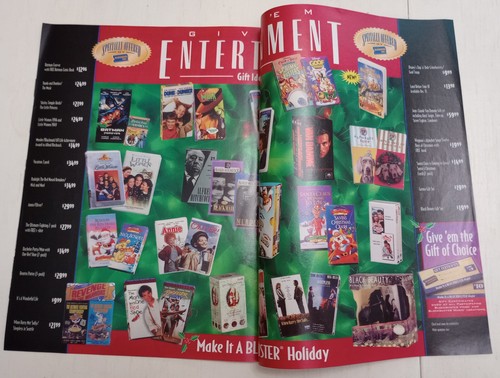 BLOCKBUSTER Video News & Previews Newsletter/Flyer~December 1995 | eBay