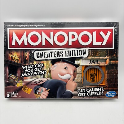 Monopoly Cheaters Edition SEALED Hasbro Gaming 2017 Penguin T-Rex Cat ...