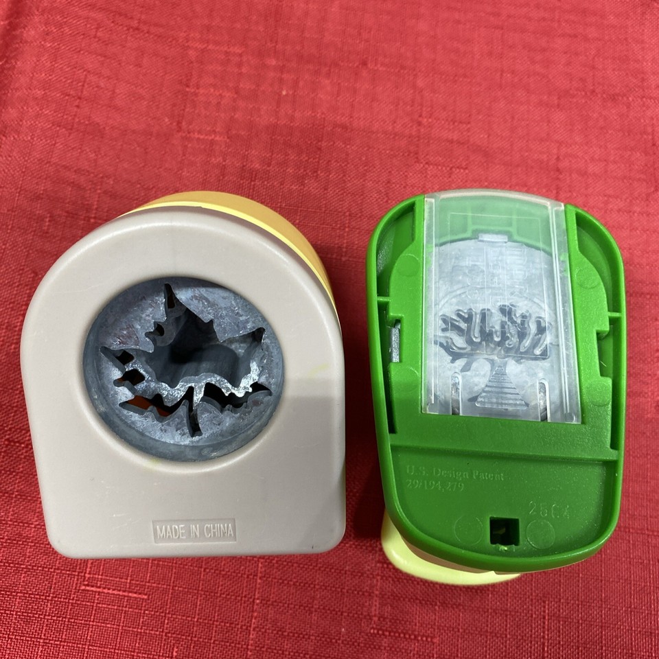 McGill & Marvy Uchida Maple Leaf & Oak Tree Paper Punch | eBay