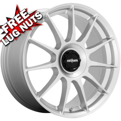 19 inch 19x8.5 Rotiform R170 DTM Silver wheels rims 5x4.25 5x108 +45 | eBay