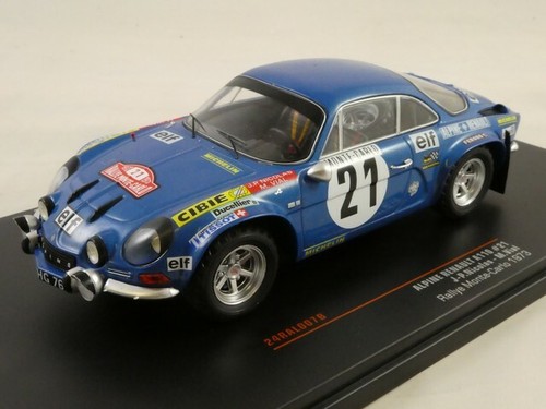Ixo Alpine Renault A110 #21 Nicolas Rally Monte Carlo 1973 1/24 ...
