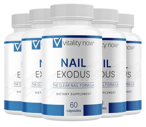 (5 Pack) Nail Exodus Capsules for Healthier Feet - Vitality Clear Nail ...