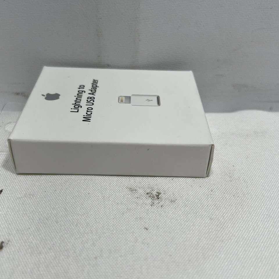 Apple OEM Lightning-to-Micro USB Adapter, White, MD820ZM/A ~ NEW SEALED ...