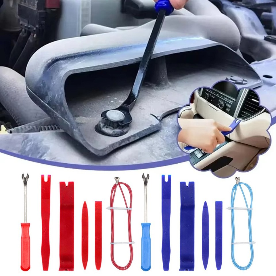 Clip Remover Set Trim Removal Panel Puller Steel + ABS Non-marring ...