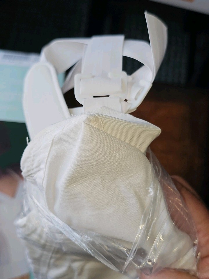 NEW Sears Bra White Poly-Cotton 42C Adjustable Back Closure Support ...