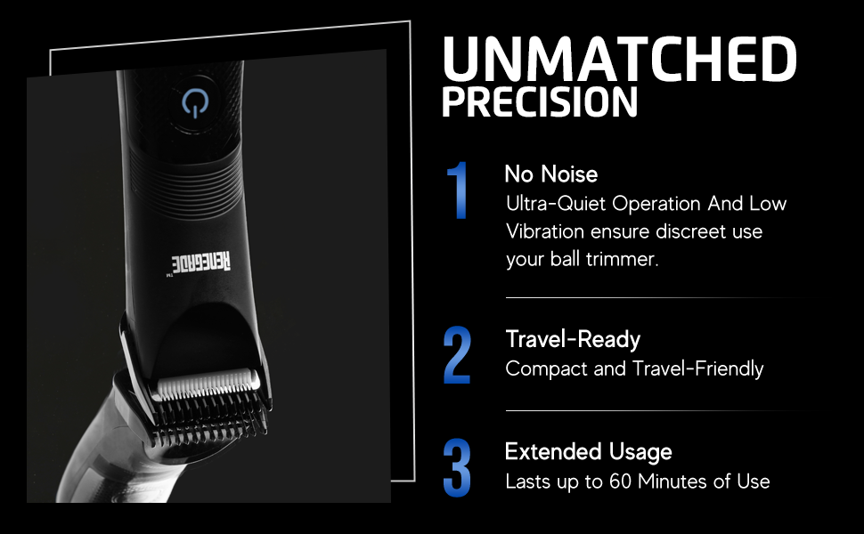 Ball Trimmer for Men Manscape Pubic Hair Waterproof Electric Groin Body ...