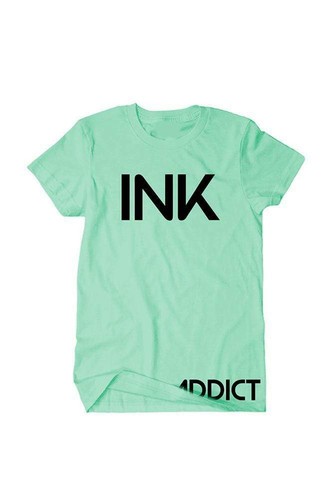BRAND NEW InkAddict INK Tee Shirt MINT / BLACK SMALL-3XLARGE TATTOO ...