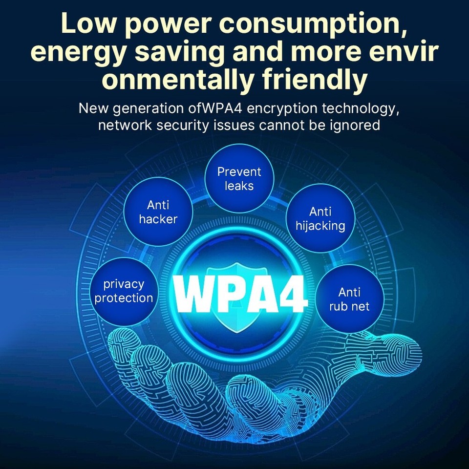 BE6500 USB 3.0 Wifi 7 Wireless Adapter Tri-band USB Wifi Dongle for ...