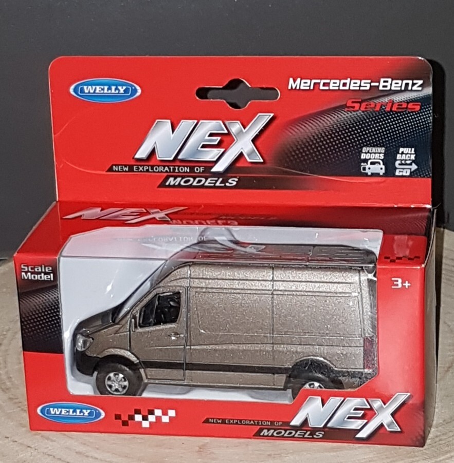 MERCEDES BENZ SPRINTER PANEL VAN , MODELLAUTO VON WELLY , BRONZE , 1 : ...