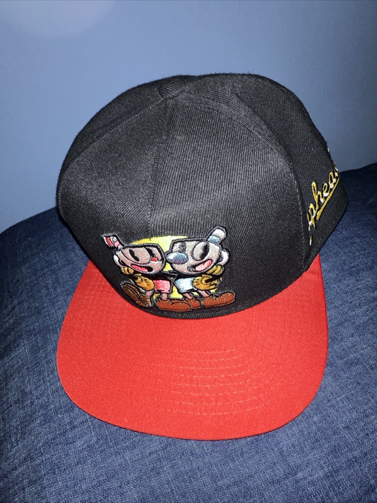 Loungefly Cuphead And Mugman Basebakk Cap Hat Adjusta… - Gem