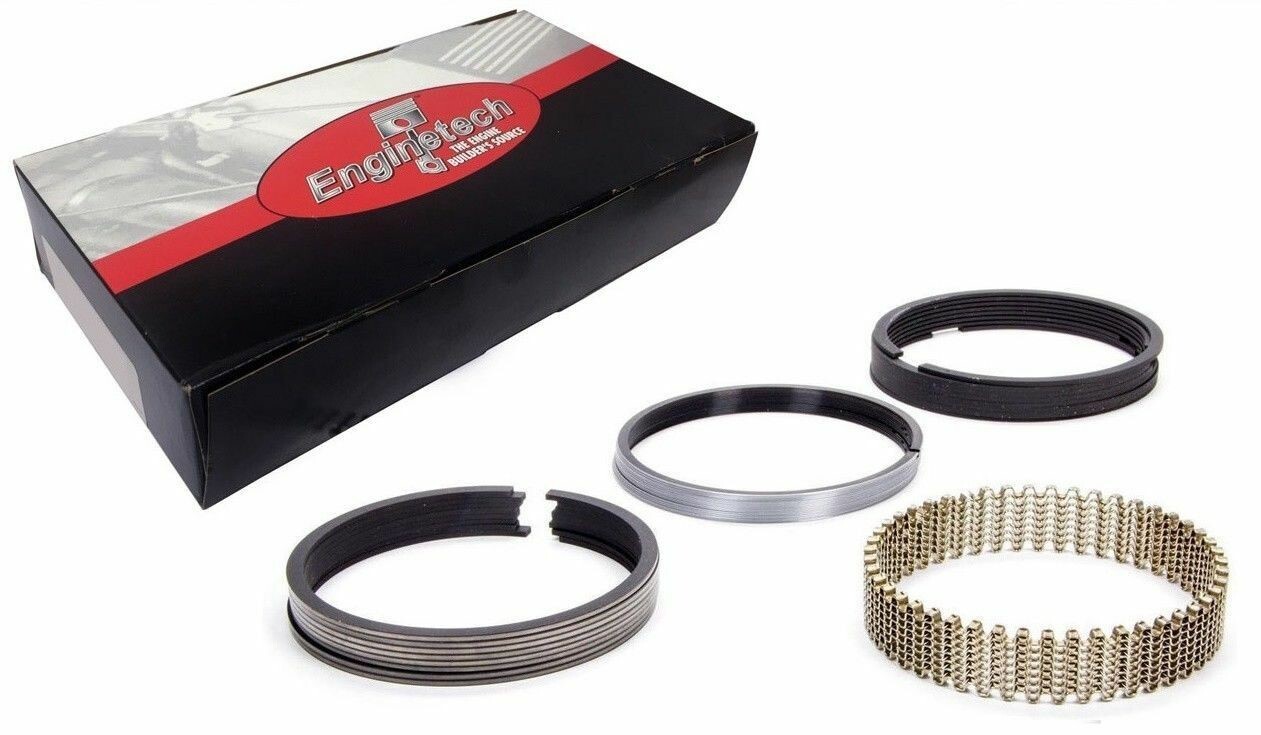 CHEVY GM GENIV 6.2 LS3 L92 ENGINETECH PISTON RINGS WITH ROD AND MAIN ...