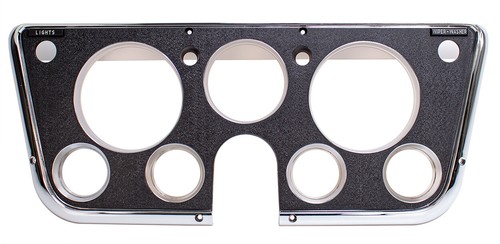 Dash Bezel w/ Gauges Black / Chrome 69-72 Chevy GMC C/K Truck | eBay
