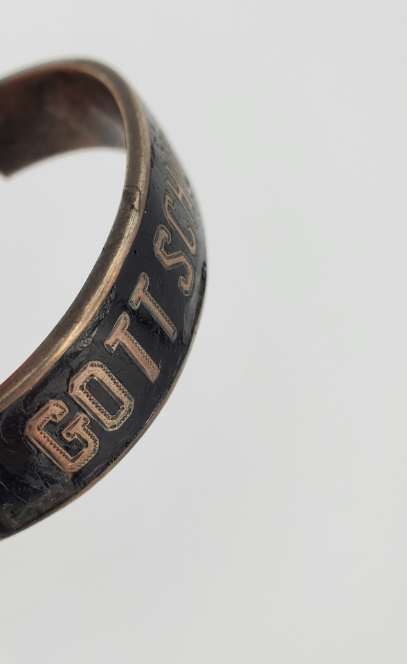 WWI German Trench Art Bracelet GOTT SCHÜTZE DICH” Good Luck Bangle ...