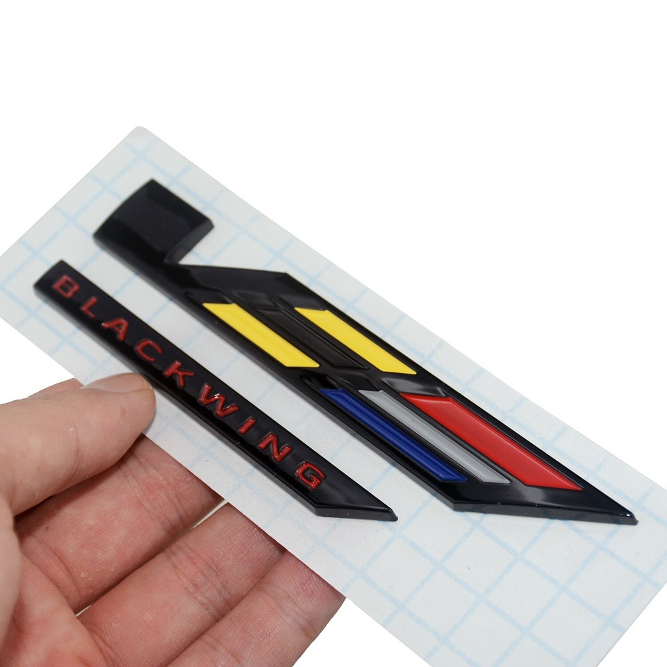 1Pc Fits 2020-2024 CT4 CT5 V-Blackwing Emblems 3D Badge V Logo Black | eBay