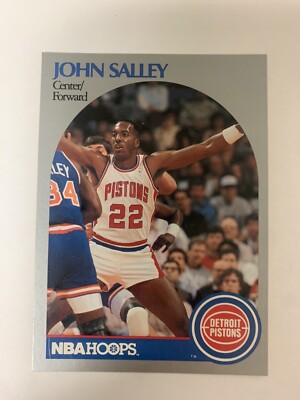 1990-91 NBA Hoops John Salley Detroit Pistons | eBay