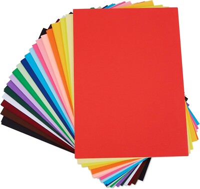 A4 MIXED COLOURED PAPER SHEETS 100/180gsm PRINTER COPIER CRAFT PAPER ...