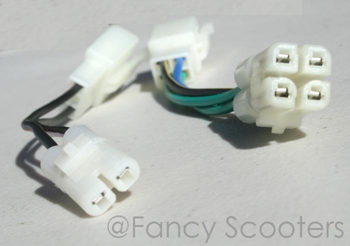 GY6 Enigne 6 Pin CDI Round Plugs vs Square Plugs Converter ALL MAJOR ...