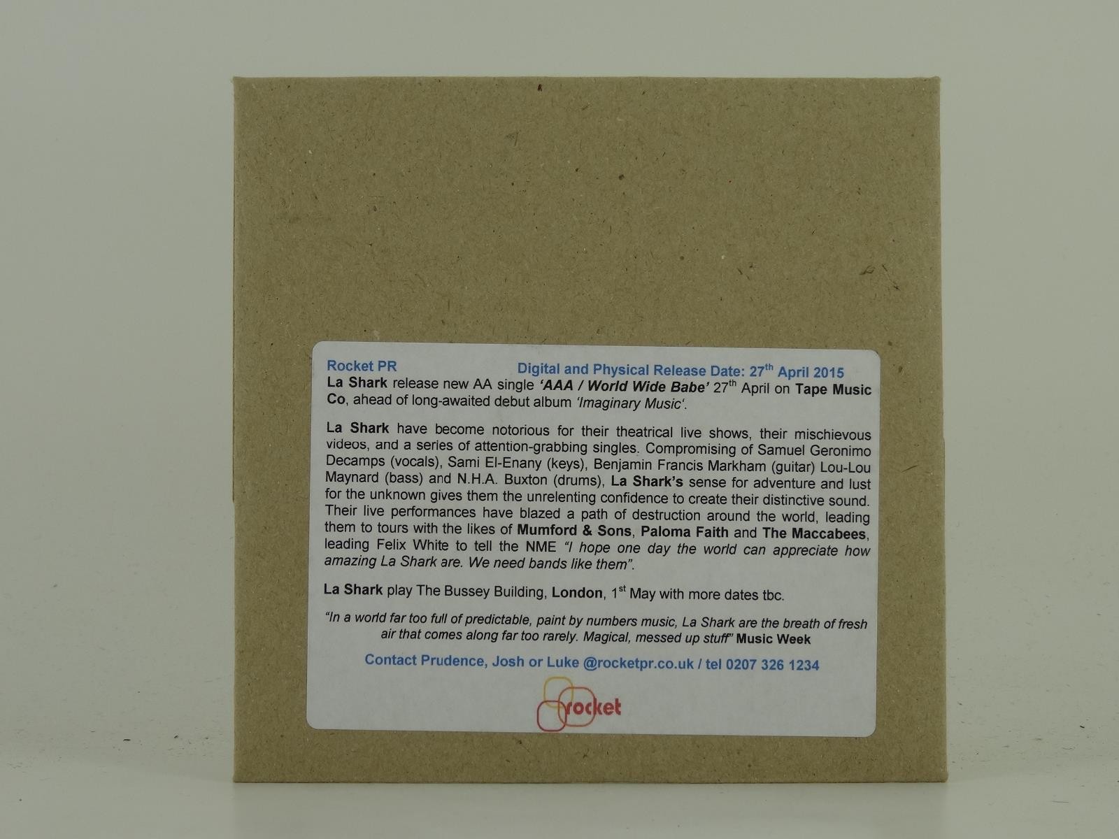 LA SHARK AAA / WORLD WIDE BABE (D7) 2 Track Promo CD Single including Card Sleev | eBay