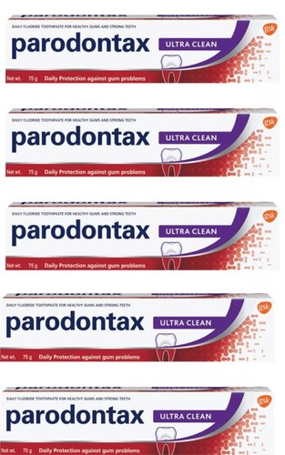 Parodontax ULTRA CLEAN Toothpaste 75g x 5 -Daily Protection Against Gum ...