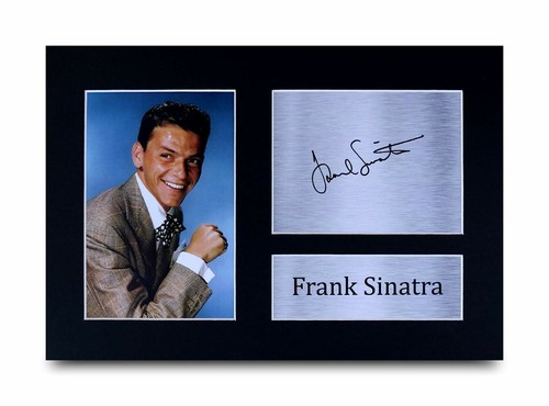 Frank Sinatra Signed Pre Printed Autograph A4 Photo Gift For a Jazz Fan ...