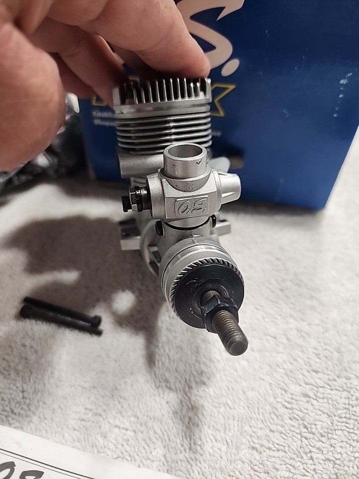 OS Max 46 AX Nitro RC Airplane Engine with 873 Muffler CLEAN UNTESTED ...