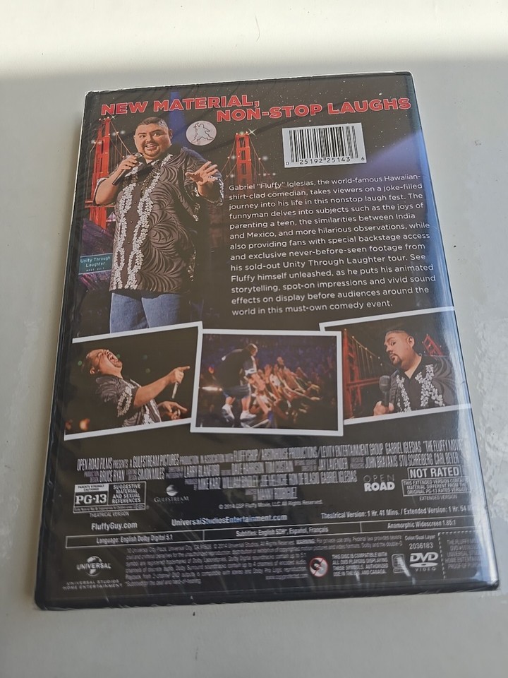 💥THE FLUFFY MOVIE New DVD Gabriel Iglesias Extended Edition 25192251436 ...