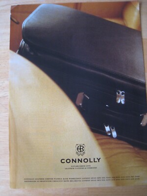 CONNOLLY LEATHER TANNERS & CURRIERS LONDON 1997 ADVERT A4 FILE 33 | eBay UK