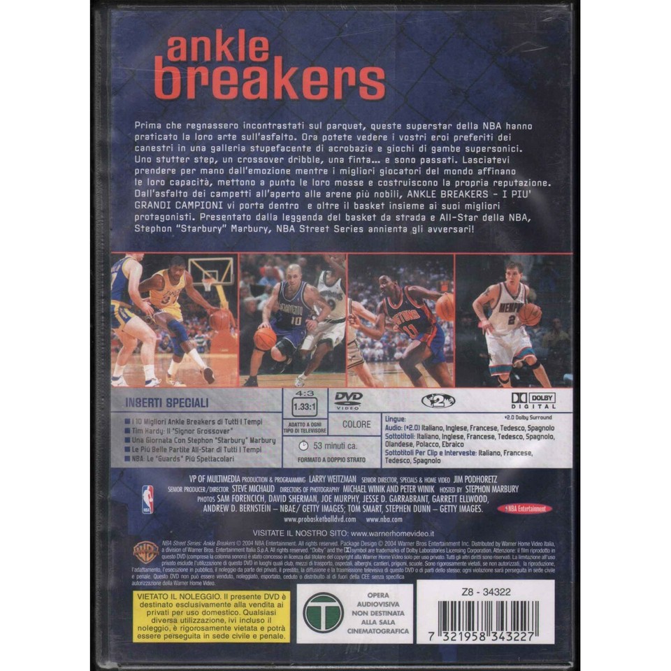 NBA Street Series Ankle Breakers The More Grandi Samples DVD Warner Home Sealed | eBay