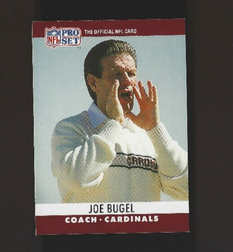 1990 Joe Bugel NFL Pro Set #265 Coach Cardinals | eBay
