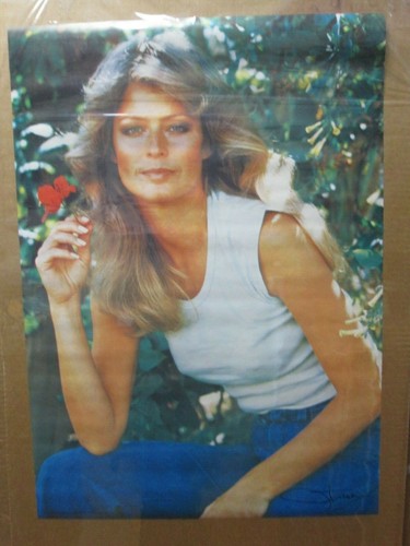 Vintage Poster Farrah Fawcett Flower actress 1977 Inv#4835 | eBay