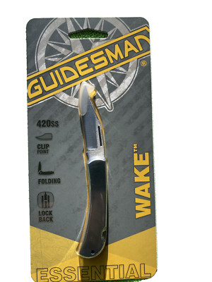 GUIDESMAN® WAKE ESSENTIAL FOLDING POCKETKNIFE, 5.4", NEW in PKG + FREE ...