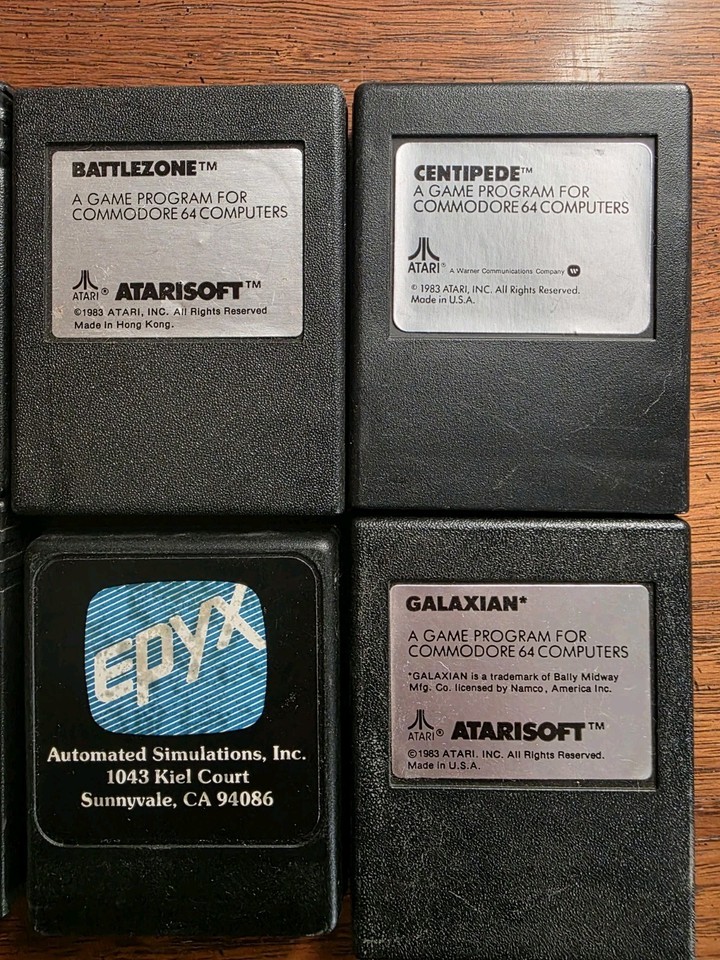 Commodore 64 Games 8 Cartridge Lot Vintage Computer Atarisoft | eBay