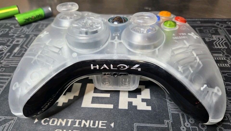 Transparent Clear Xbox 360 halo Wireless Controller Microsoft Board | eBay