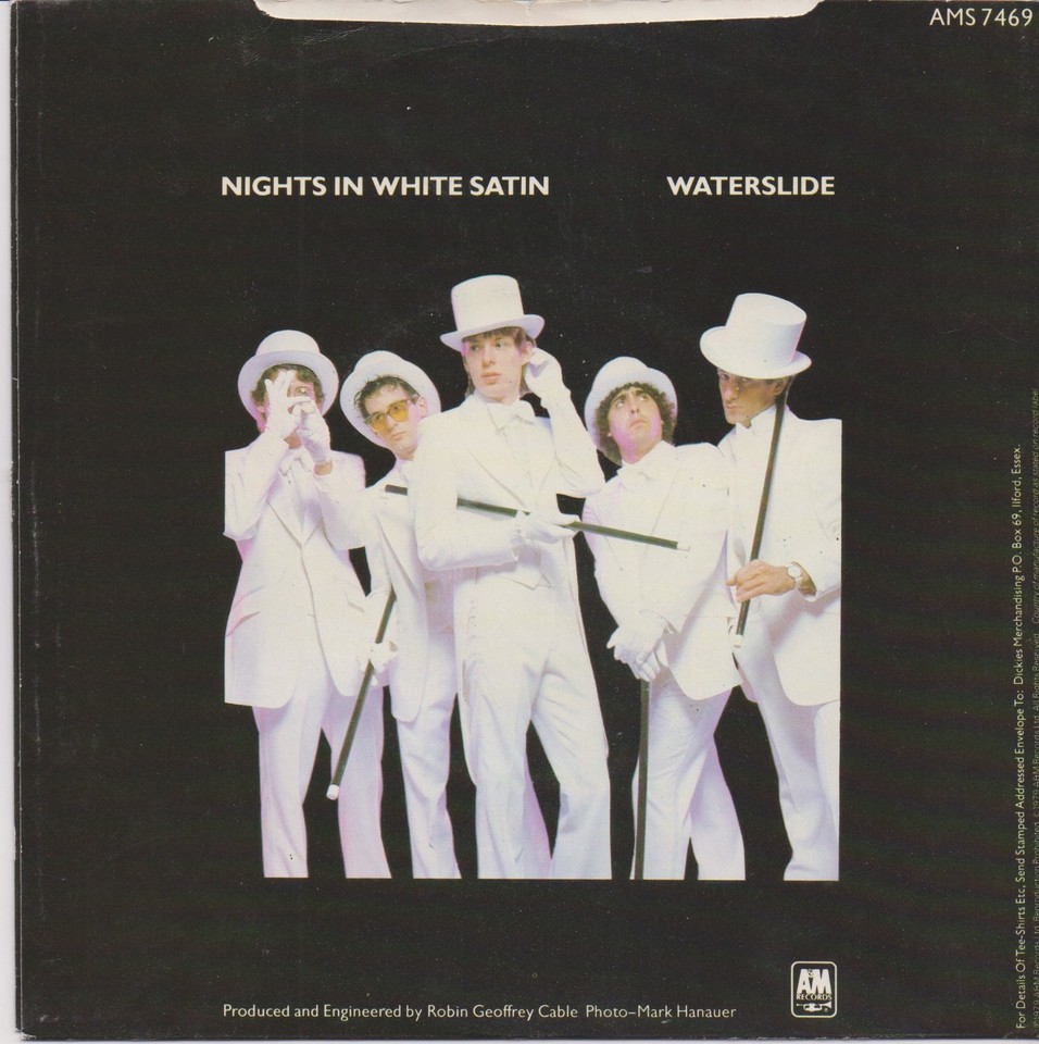 The Dickies - Nights In White Satin - 7" White Vinyl in PC - Punk ...