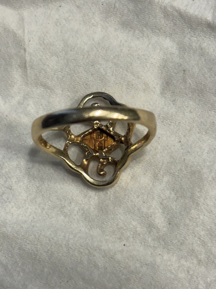 Harley Davidson Stamper Biker Ring With Swirls 10k Yellow Gold size 7 ...