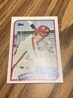 1989 Topps Tommy Barrett Philadelphia Phillies 2nd Baseman #653 | eBay