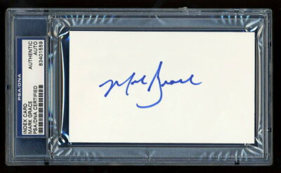 MARK GRACE SIGNED INDEX CARD MINT PSA/DNA SLABBED AUTOGRAPHED CHICAGO ...