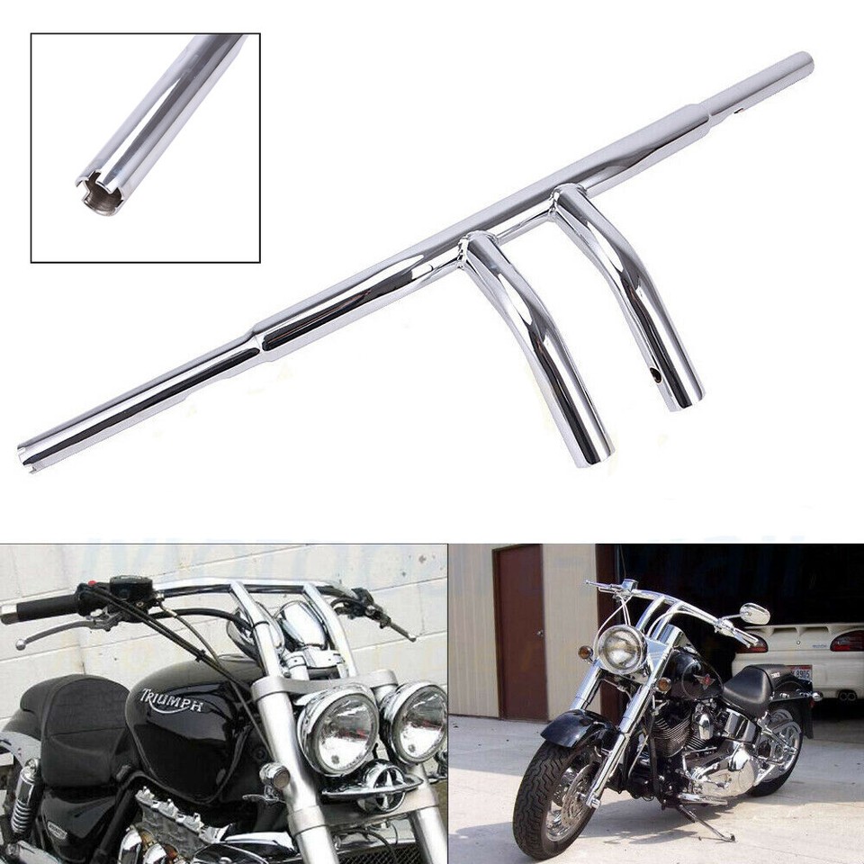 MOTORCYCLE FAT 1-1/4" T-BARS 8" RISE HANDLEBARS DRAG BAR FOR HARLEY ...