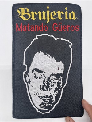 Brujeria Band Matando Güeros Oversized Patch: Sew On, Embroidered, 10 1 ...