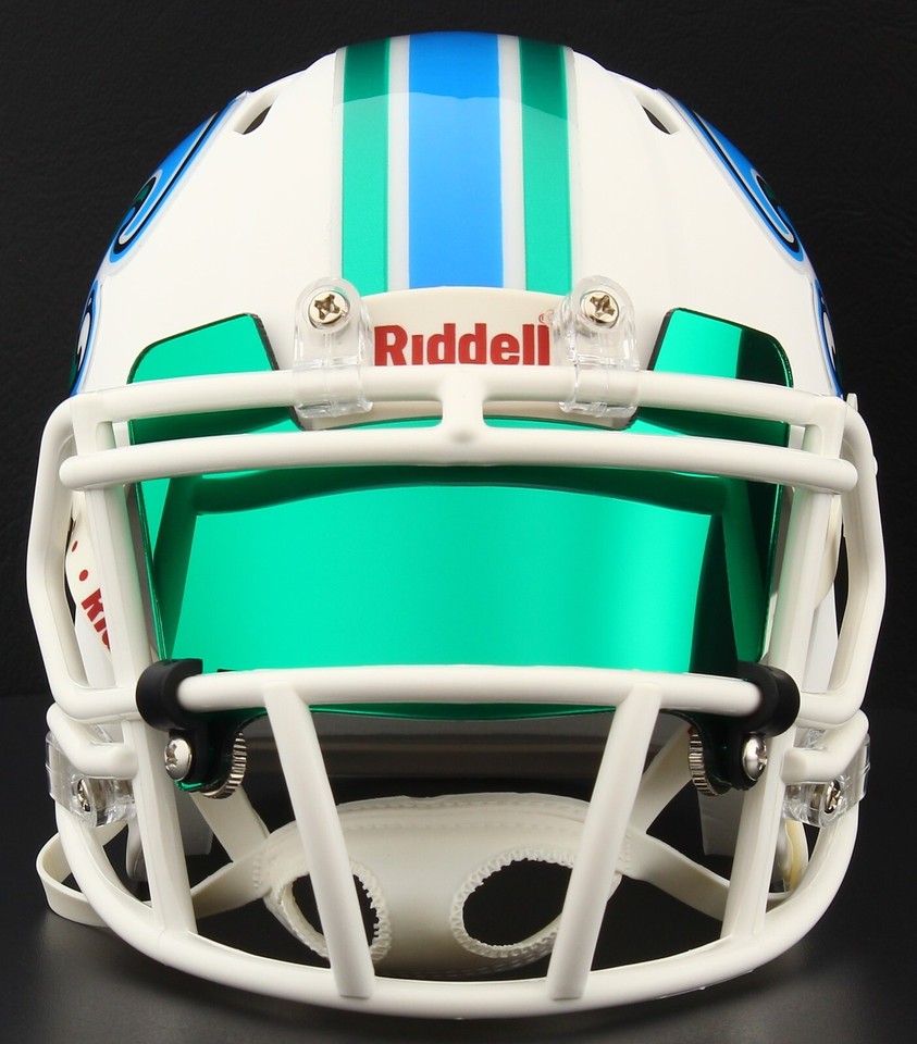 TULANE GREEN WAVE NCAA Riddell SPEED Mini Football Helmet w/ EYE SHIELD ...