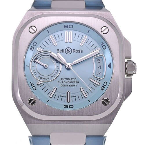 with paper Bell＆Ross BR-X5 Ice Blue Steel BRX5R-IB-ST Automatic Men's L ...