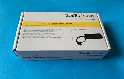 StarTech Docking Station - USB 3.0 to Dual DisplayPort Mini Docking ...