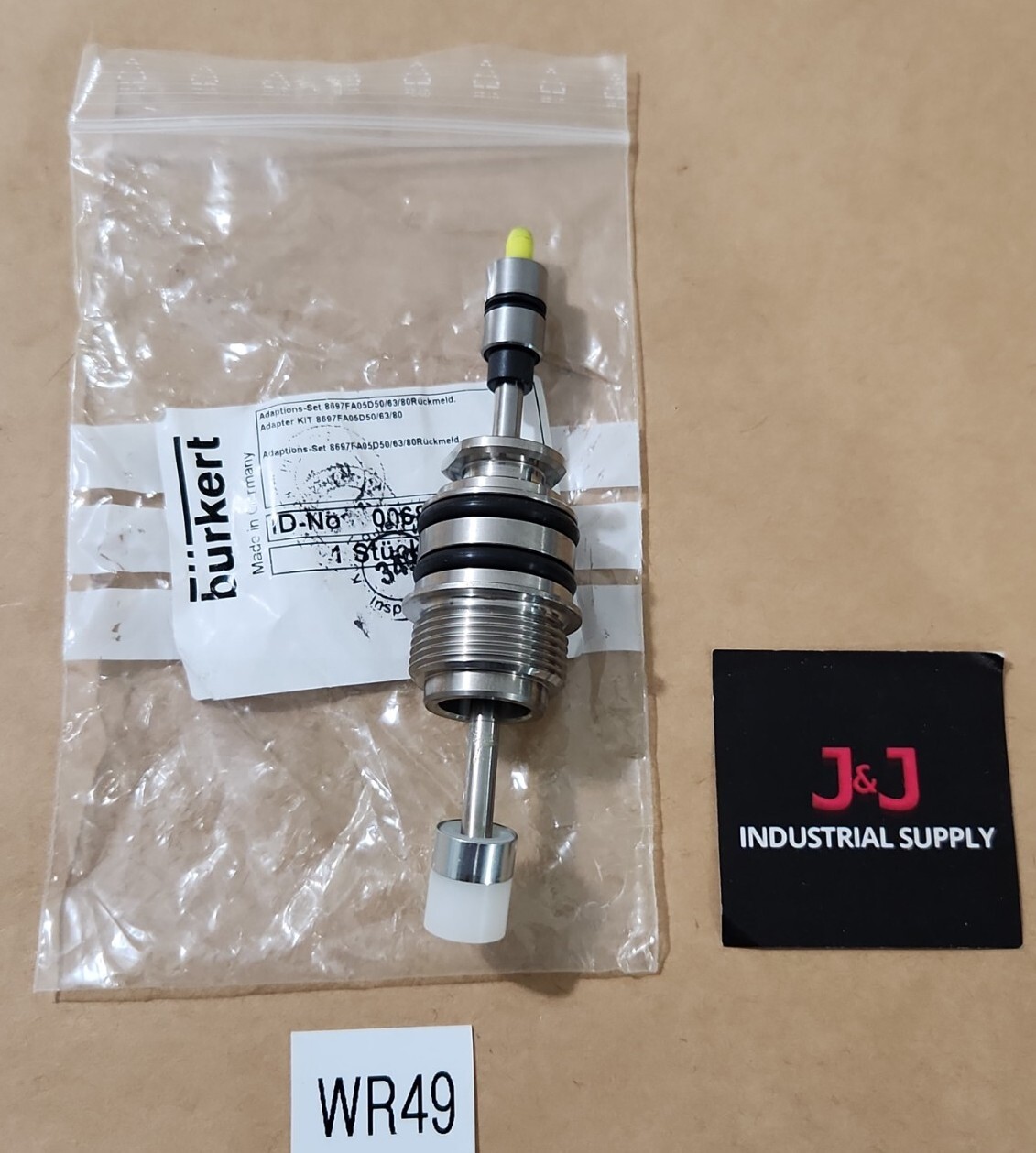 *BRAND NEW SURPLUS* Burkert 00682264 Adapter Kit 8697FA05D50/63/80 ...