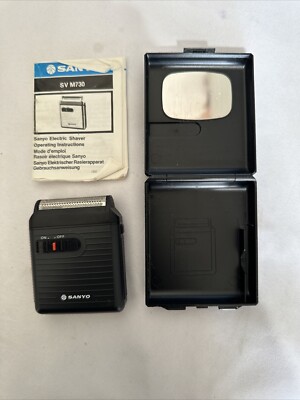 Sanyo SV-M730 Battery Powered Portable Travel Size Shaver W/Case | eBay