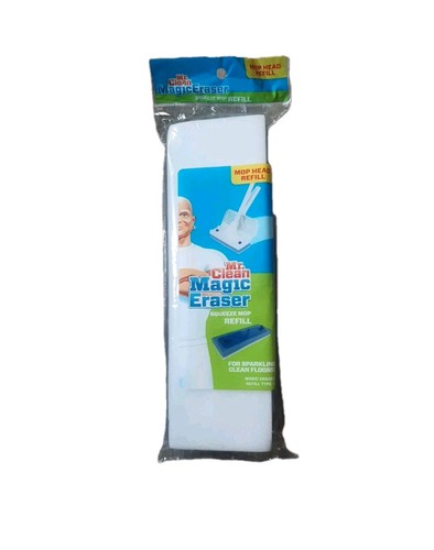 Mr. Clean Magic Eraser Squeeze Mop Refill New Removes stubborn scuffs ...