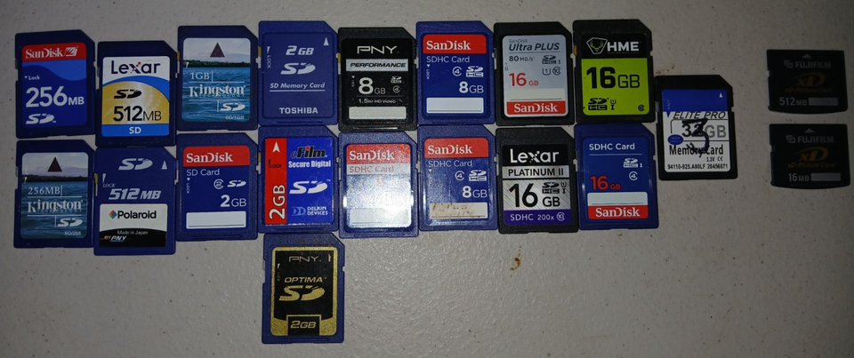 Large Lot of Assorted Micro SD & SD Memory Cards | eBay