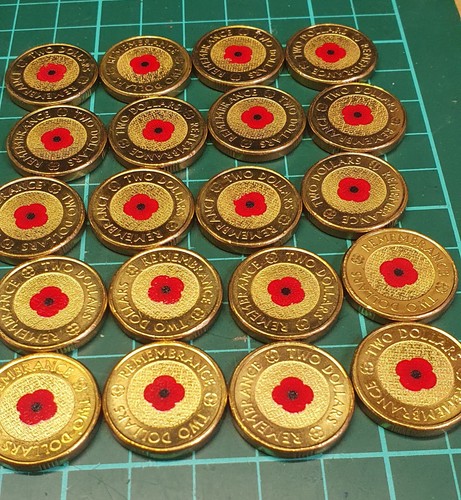 2012 RED POPPY $2 COIN UNC (1 COIN) EX MINT ROLL - VERY SCARCE NO ...