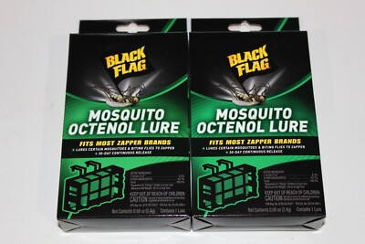 2 PACK - BLACK FLAG - MOSQUITO OCTENOL LURES - FITS MOST ZAPPER BRANDS ...