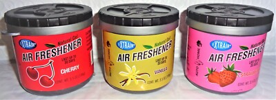 EXTRAIR Gel Air Freshener (3.5 Oz) Lot of 1 to 6 (Vanilla/ Cherry ...