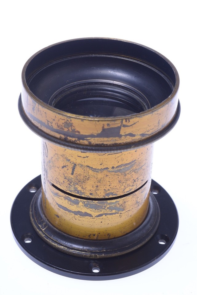 GASC & CHARCONNET A. LAVERNE ANTIQUE BRASS LENS ‘240MM’ 5X7” CAMERA | eBay